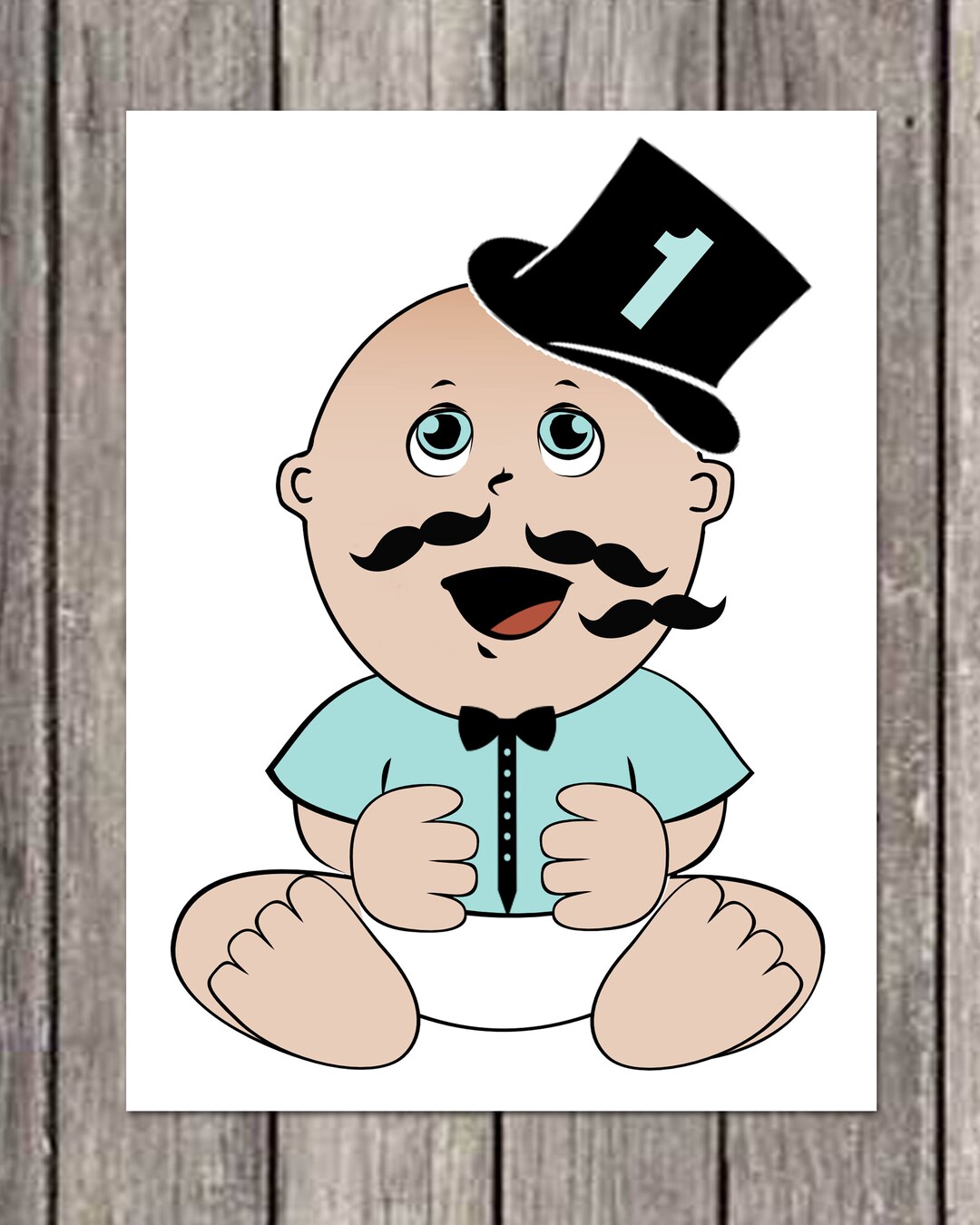Little Man Pin the Mustache on the Baby Digital File - Etsy