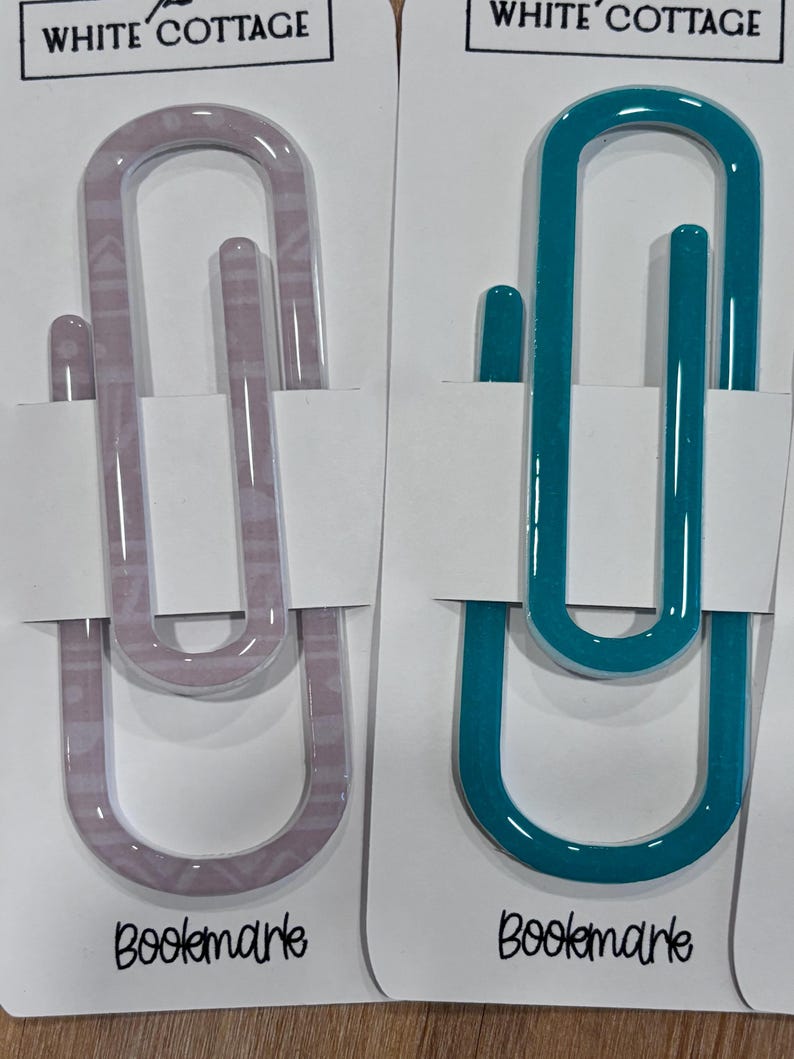 Jumbo Paper Clip Bookmarks / Fancy Stationary Clips - Etsy