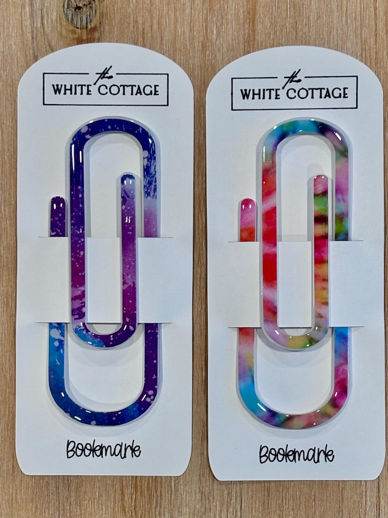 Jumbo Paper Clip Bookmarks / Fancy Stationary Clips - Etsy
