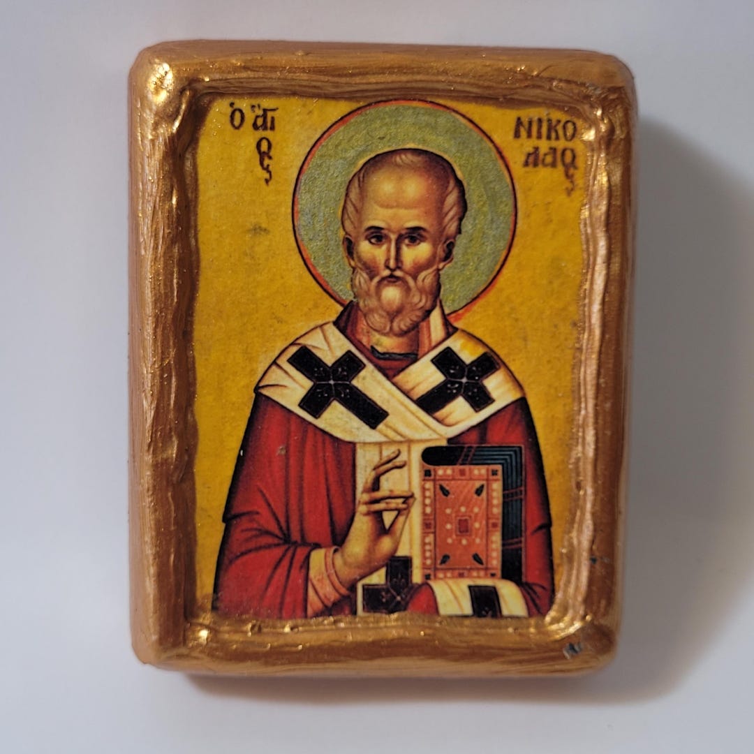 Saint Nicholas St. Nikolas Agios Nikolaos. Religious Art Byzantine ...