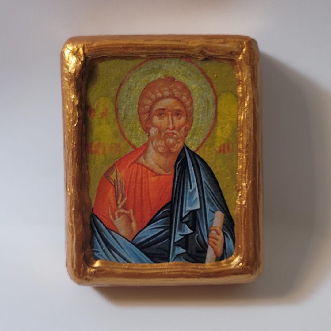 Saint Matthias Religious Art Byzantine Greek and Eastern Orthodox Mount ...