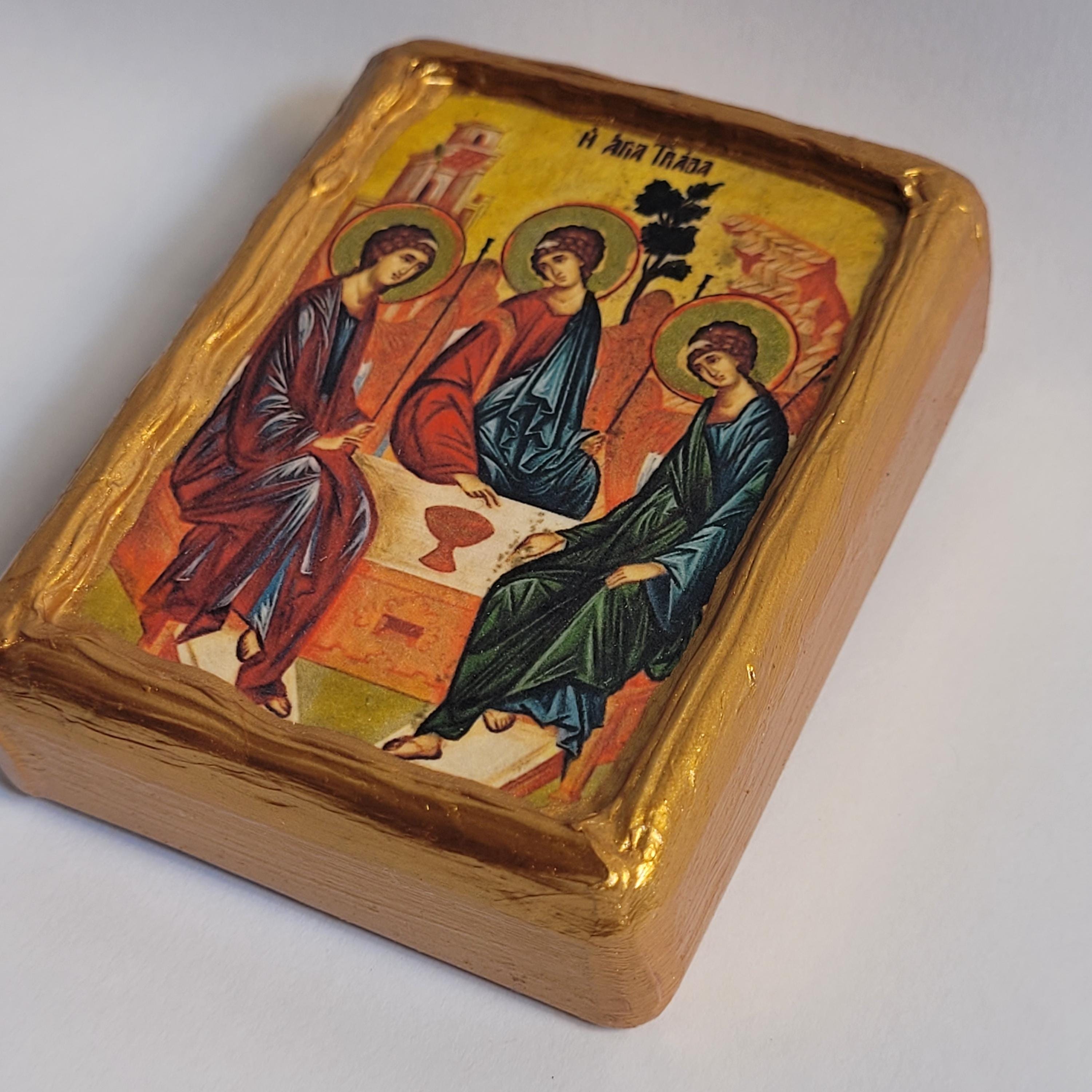The Holy Trinity Archangels the Hospitality Religious Art Byzantine ...