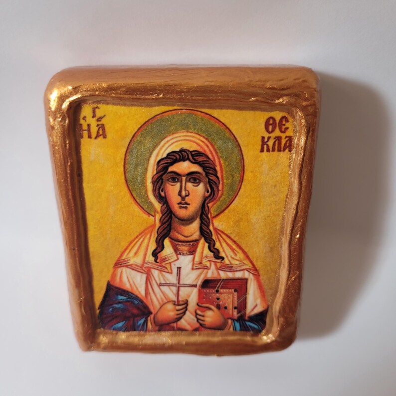 Saint Thekla St. Thecla Religious Art Byzantine Greek and Eastern ...