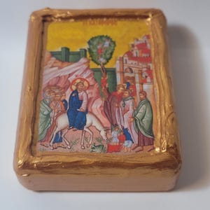 Jesus Baioforos Baiophoros Christ Entry Into Jerusalem Religious Art ...
