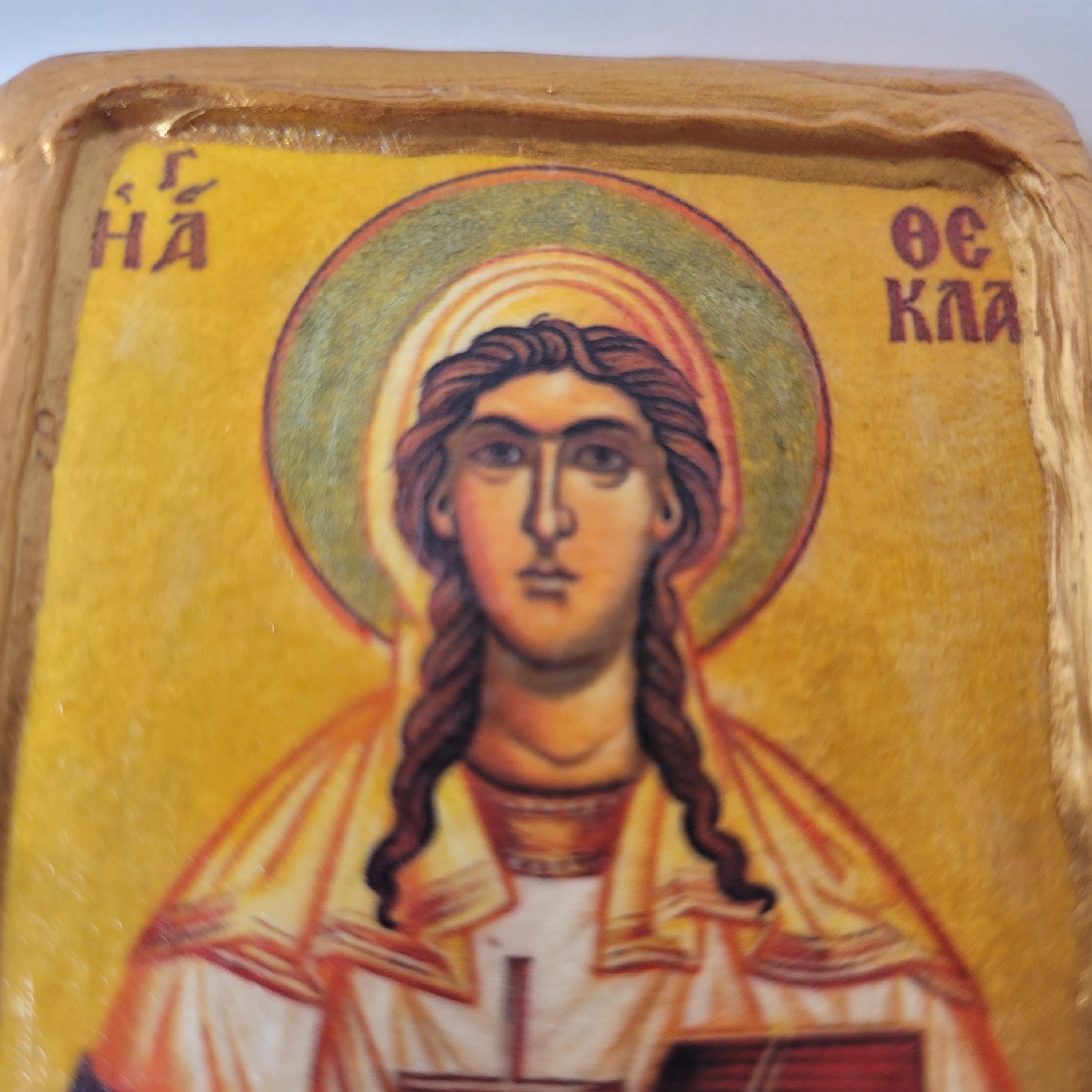 Saint Thekla St. Thecla Religious Art Byzantine Greek and Eastern ...