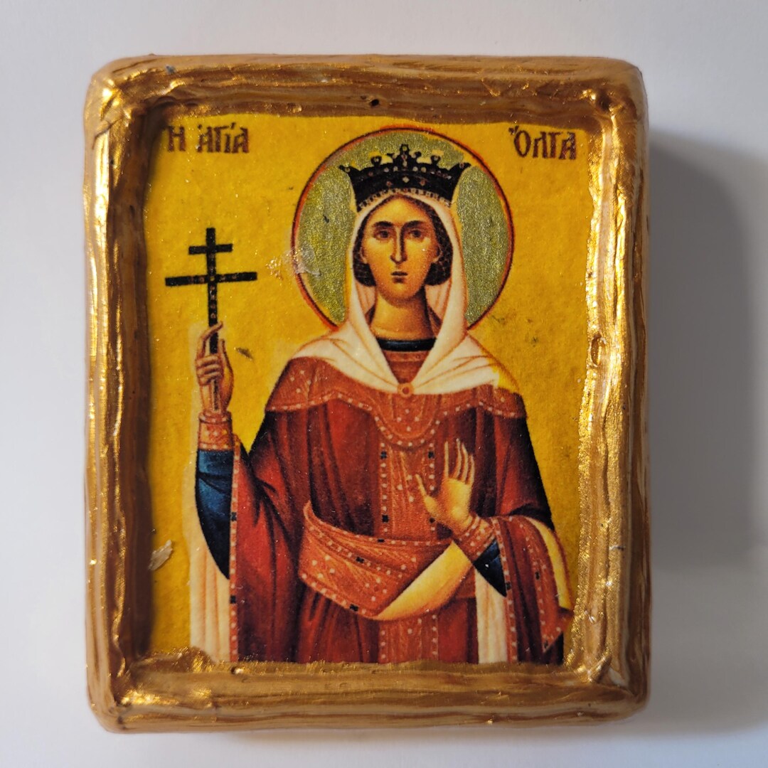Saint Olga Art Byzantine Greek and Eastern Orthodox Mount Athos ...