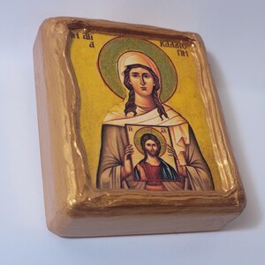 Saint Calliope St. Kalliope Agia Kalliopi Religious Art Byzantine Greek ...
