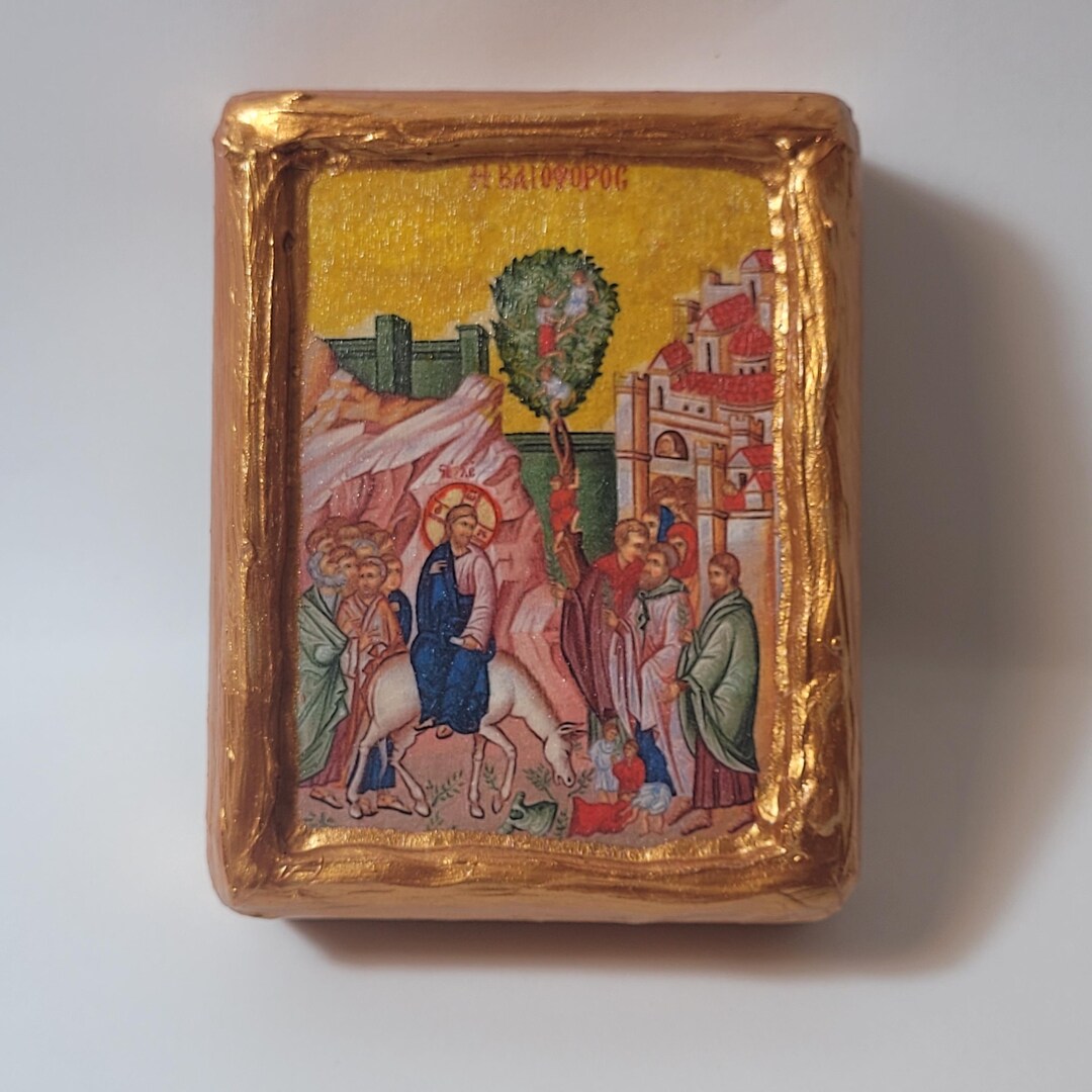 Jesus Baioforos Baiophoros Christ Entry Into Jerusalem Religious Art ...