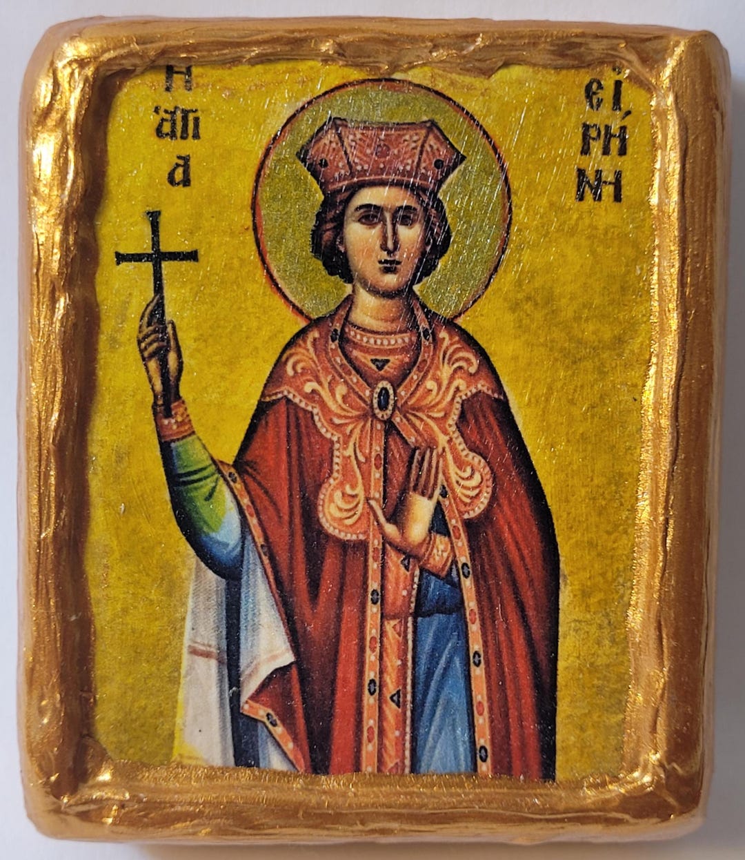 Saint Irene St. Irena Agia Irini Religious Art Byzantine Greek and ...