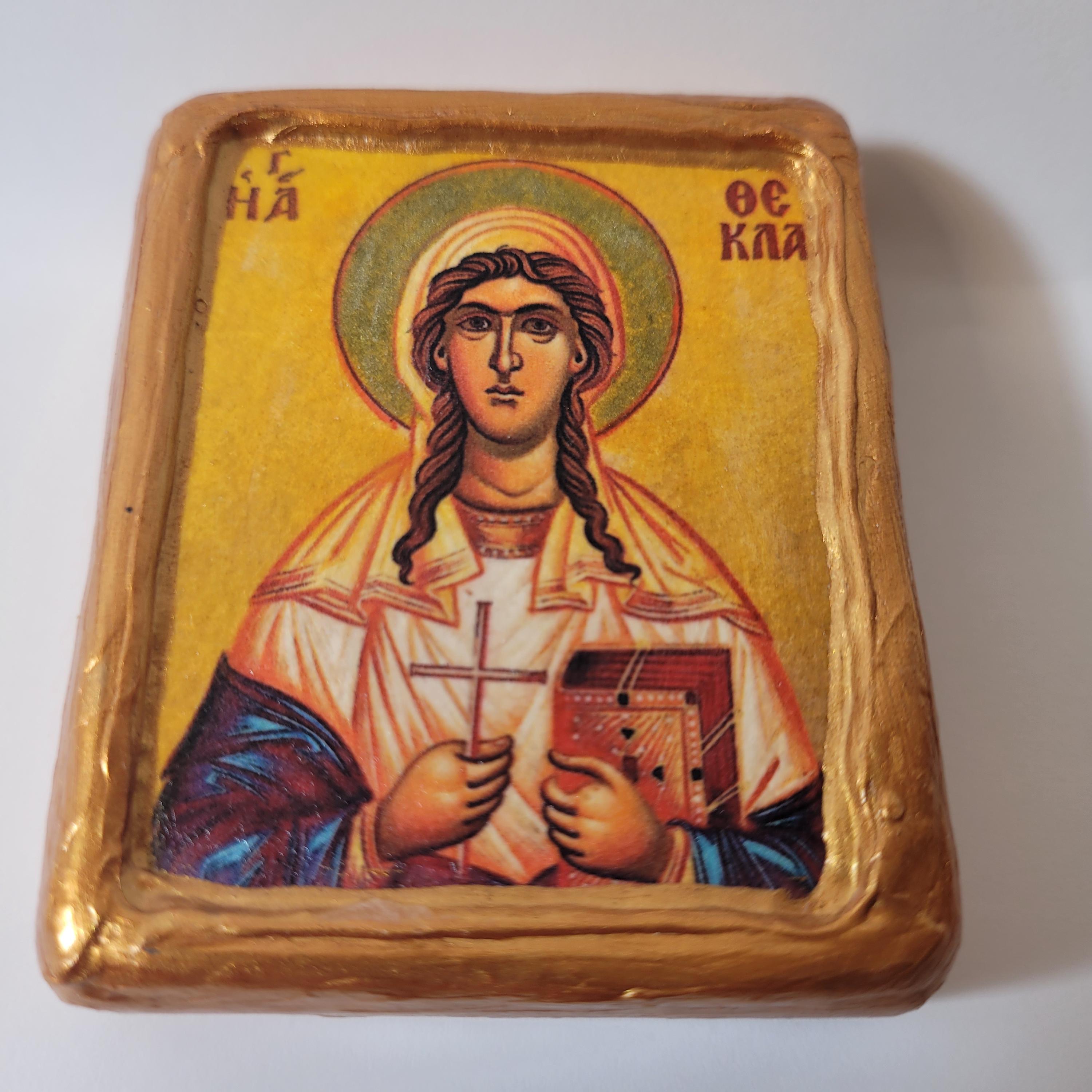Saint Thekla St. Thecla Religious Art Byzantine Greek and Eastern ...