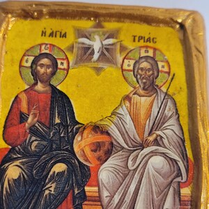 The Holy Trinity Jesus Christ the Agia Trias Religious Art Byzantine ...