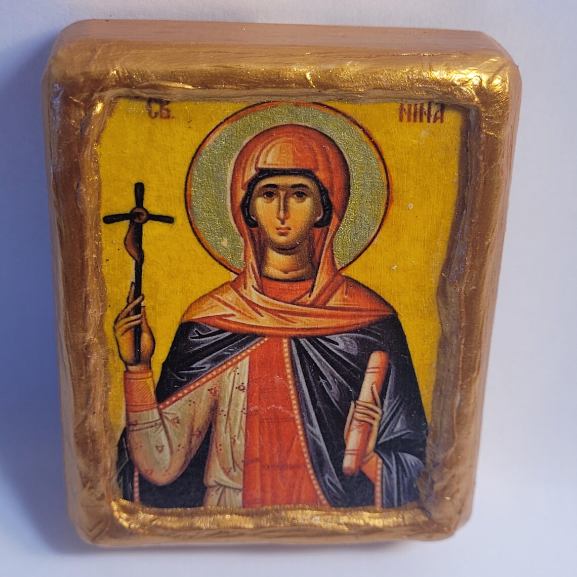 Saint Nina Nino Religious Art Byzantine Greek and Eastern Orthodox ...