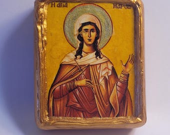 Saint Martha Icon, Handmade Greek Orthodox Icon of St Martha, Byzantine ...