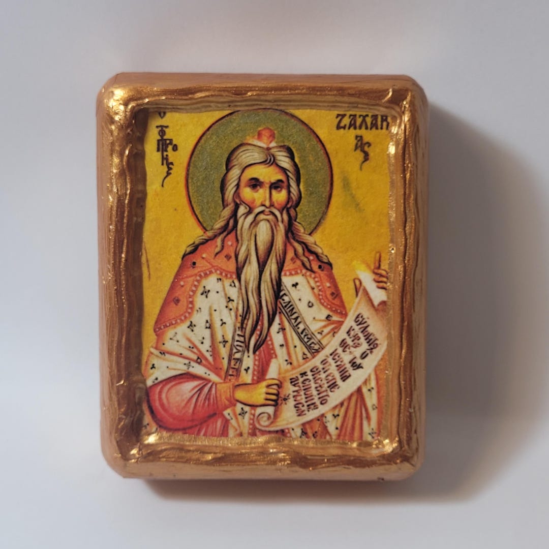 Saint Zachary Zachariah the Prophet Agios Zacharias Religious Art ...