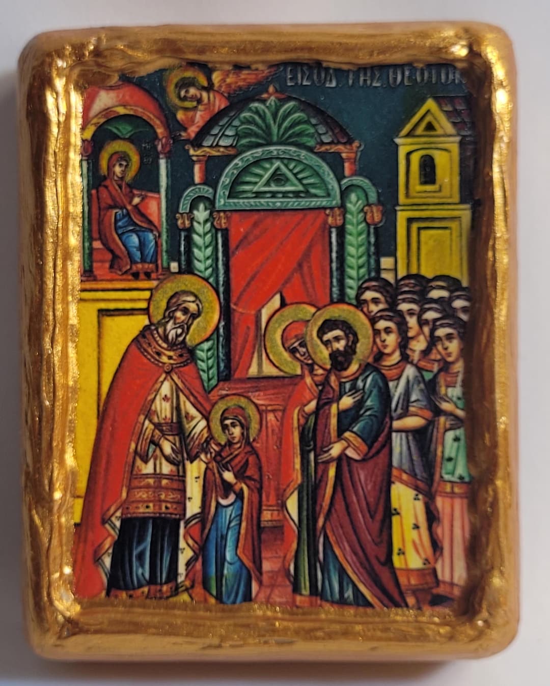 The Entrance Into the Temple Virgin Mary Religious Art Byzantine Greek ...