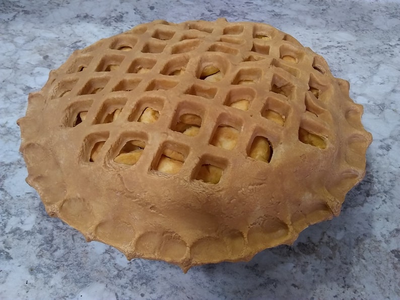 FAKE Apple Pie Real Pie Size /fake Lattice Top Apple - Etsy