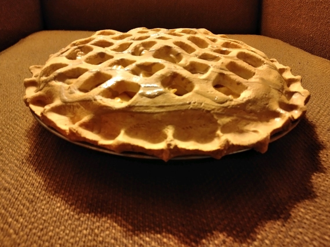 FAKE Caramel Apple Pie Real Pie Size /fake Lattice Top Apple - Etsy