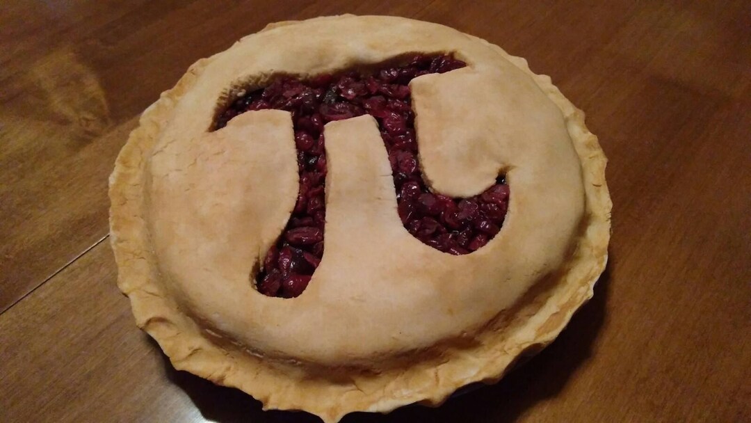 FAKE Pie 9 Inch With a PI Sign Cut Out Actual Pie Size - Looks and ...