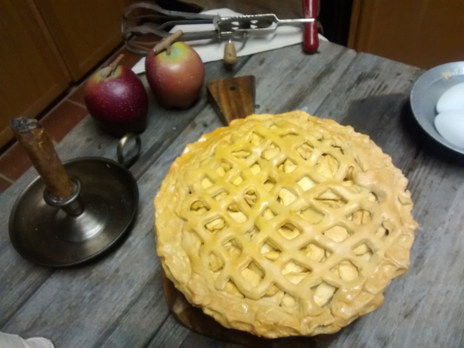 FAKE Apple Pie Real Pie Size /fake Lattice Top Apple - Etsy