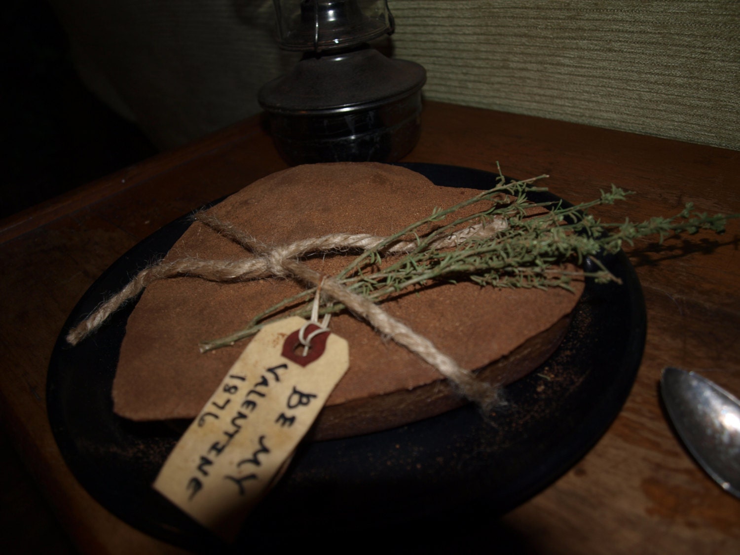 Primitive Pantry Cake Heart Shape Perfect Primitive | Etsy