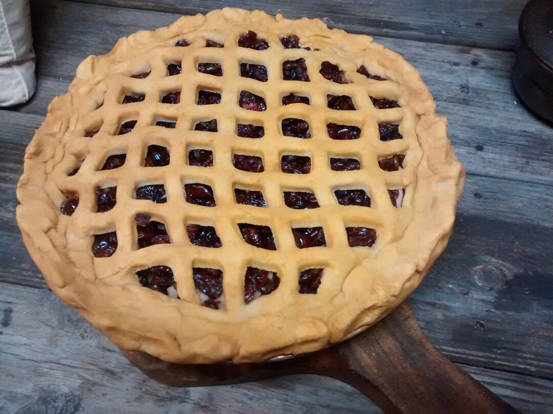 FAKE CHERRY PIE Very Realistic - Actual Pie Size 9" - Looks and Smells ...