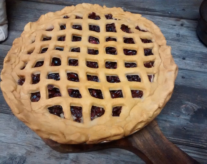 FAKE CHERRY PIE Very Realistic - Actual Pie Size 9" - Looks and Smells ...