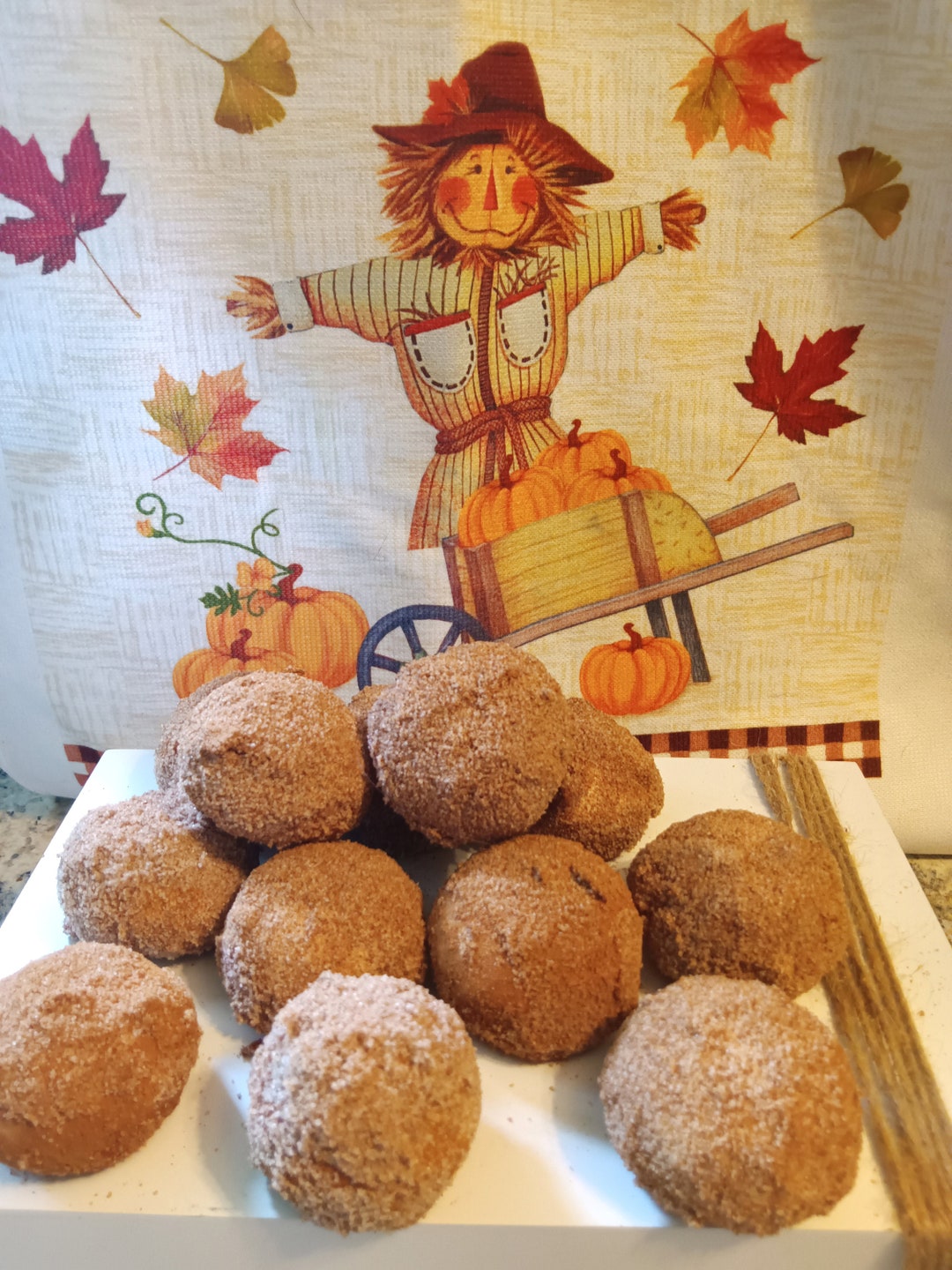 Fake Cinnamon Sugar Doughnut Holes (12) Included -smells Like Freshly ...