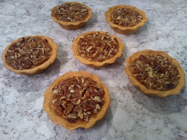 FAKE mini Pecan Pies 4 2-6 Looks and smells like | Etsy
