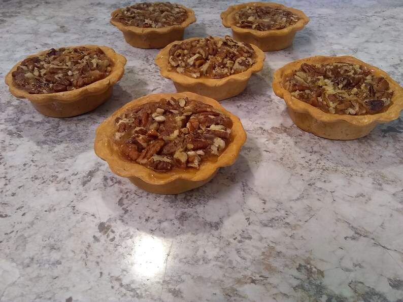 FAKE mini Pecan Pies 4 2-6 Looks and smells like | Etsy