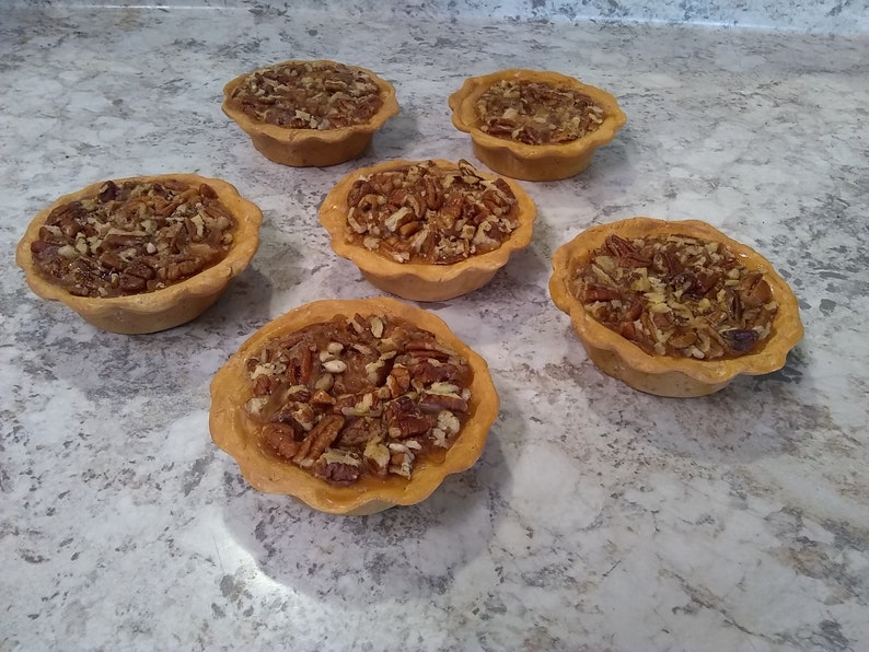 FAKE mini Pecan Pies 4 2-6 Looks and smells like | Etsy