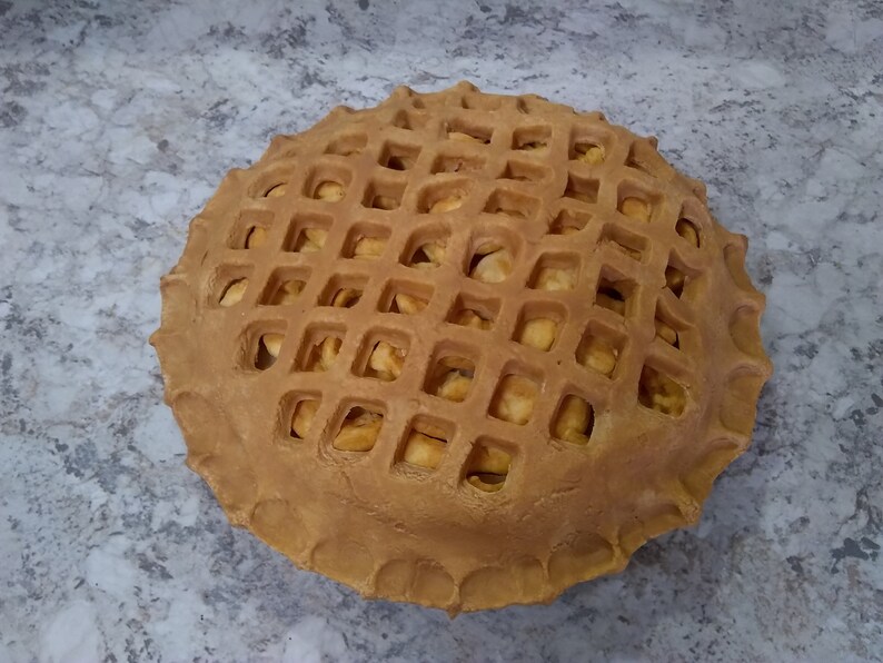 FAKE Apple Pie Real Pie Size /fake Lattice Top Apple - Etsy