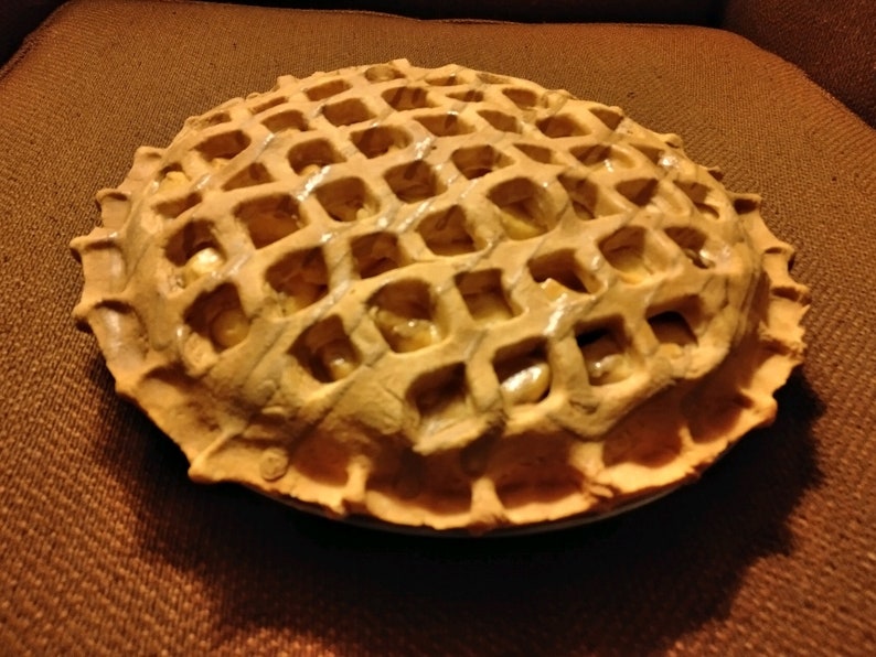 FAKE Caramel Apple Pie Real Pie Size /fake Lattice Top Apple | Etsy