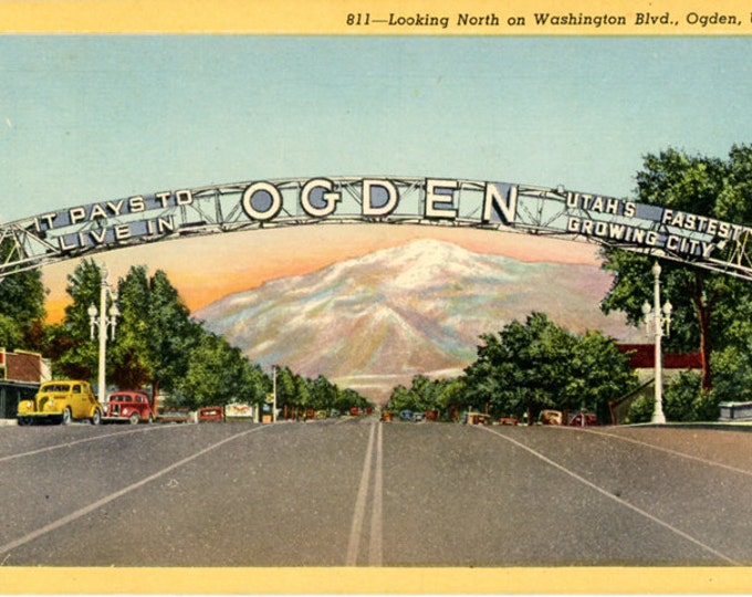Ogden Utah Welcome Sign Looking North on Washington Blvd - Etsy