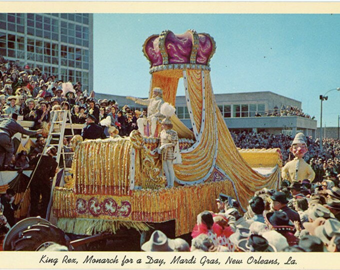 Mardi Gras Parade Float King Rex New Orleans Louisiana Vintage - Etsy