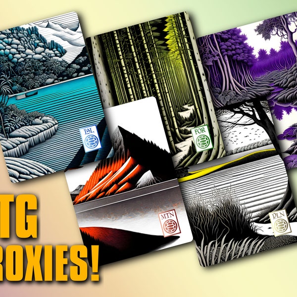 Mtg Basic Island Proxy - Etsy