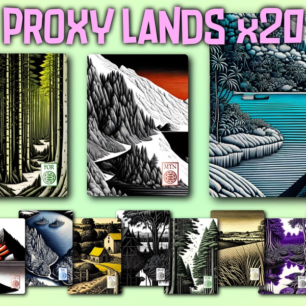Shop Mtg Proxy Dual Lands - Etsy