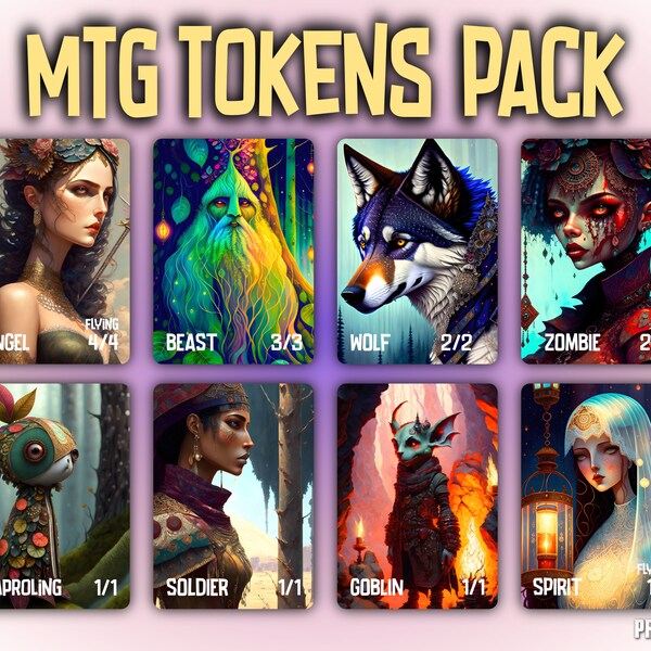 Magic Custom Tokens - Etsy