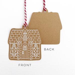 Gingerbread House Gift Tags, Set of 12 - Etsy