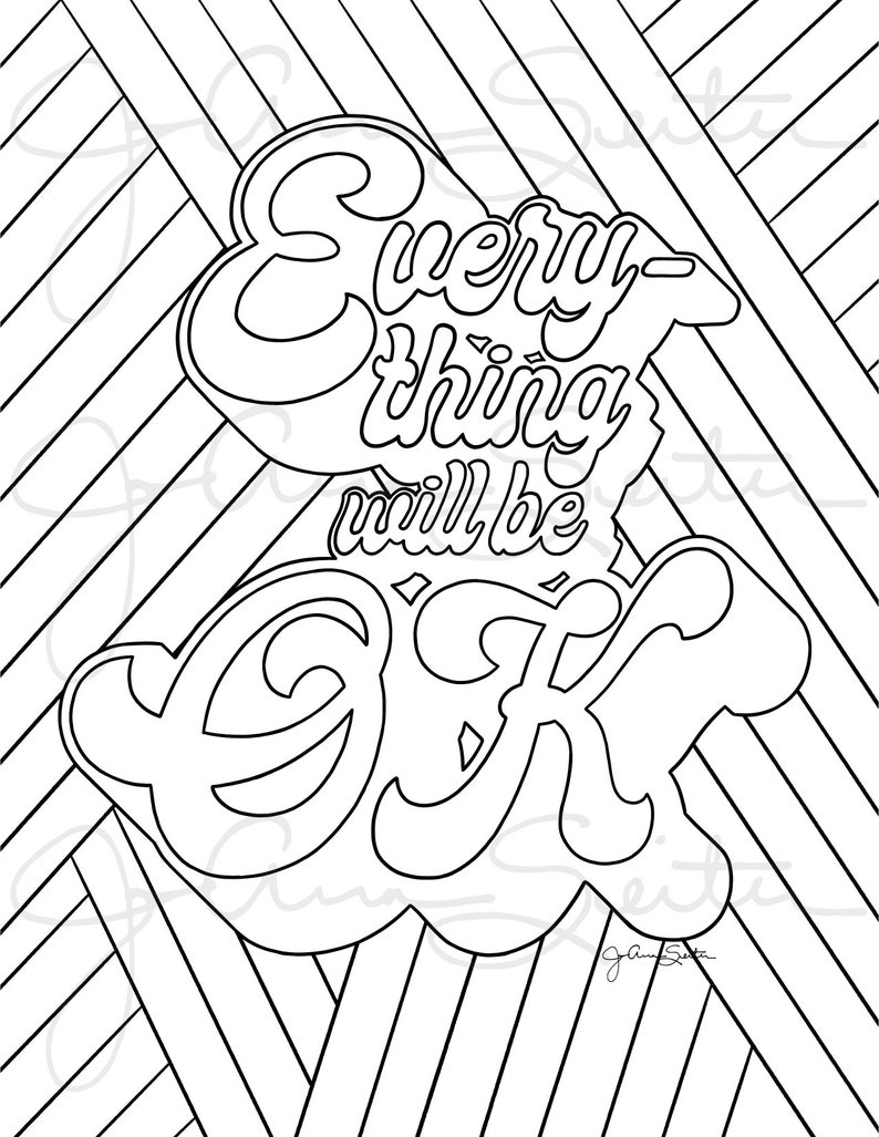 Positive Affirmation Coloring Pages Set Of 3 Printable Etsy Norway