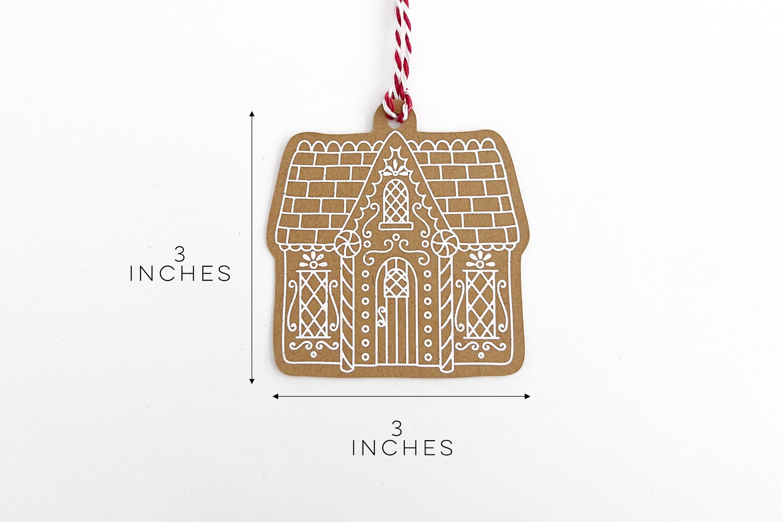 Gingerbread House Gift Tags, Set of 12 - Etsy