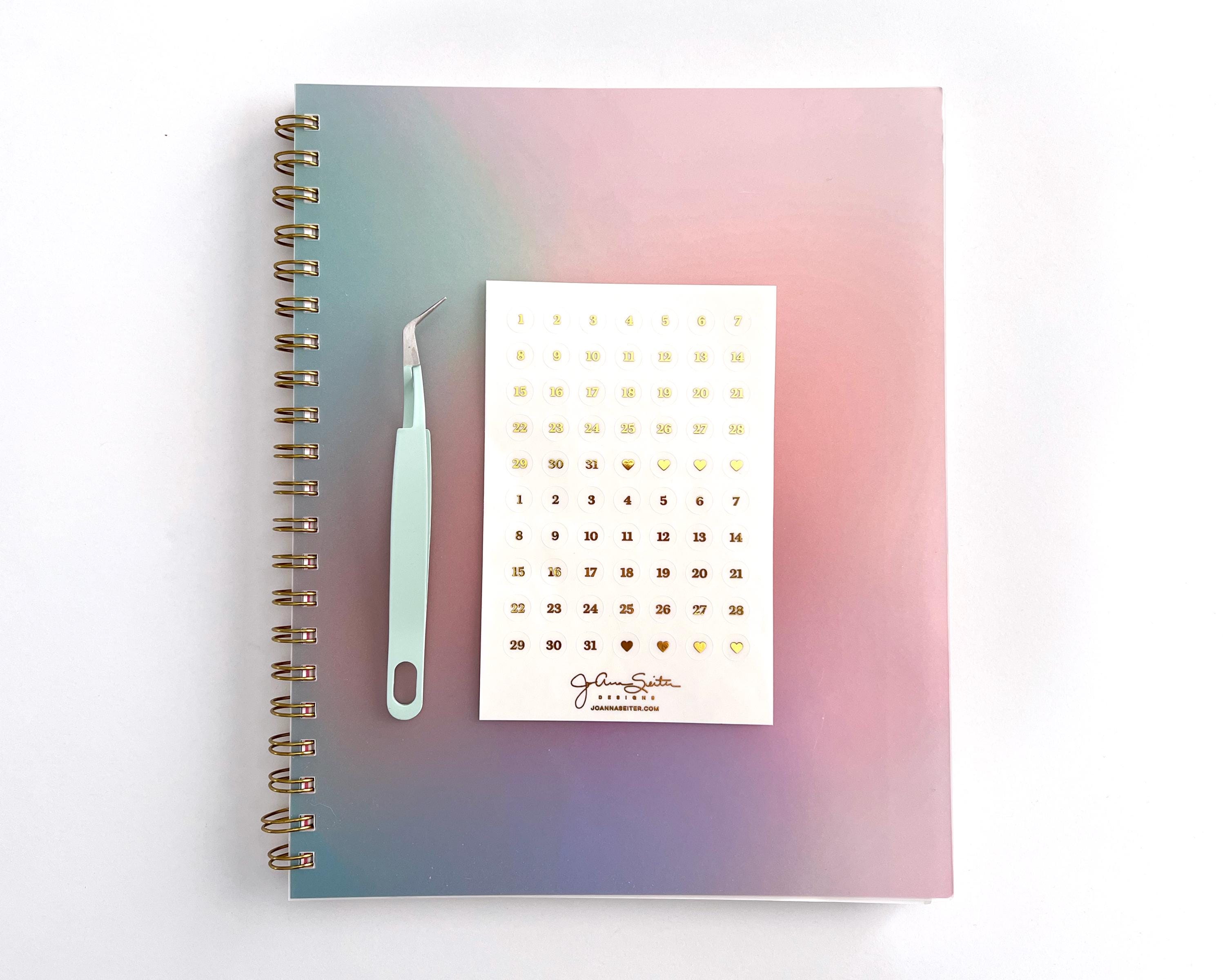 Foiled Date Dot Stickers for Planners and Journals - Etsy