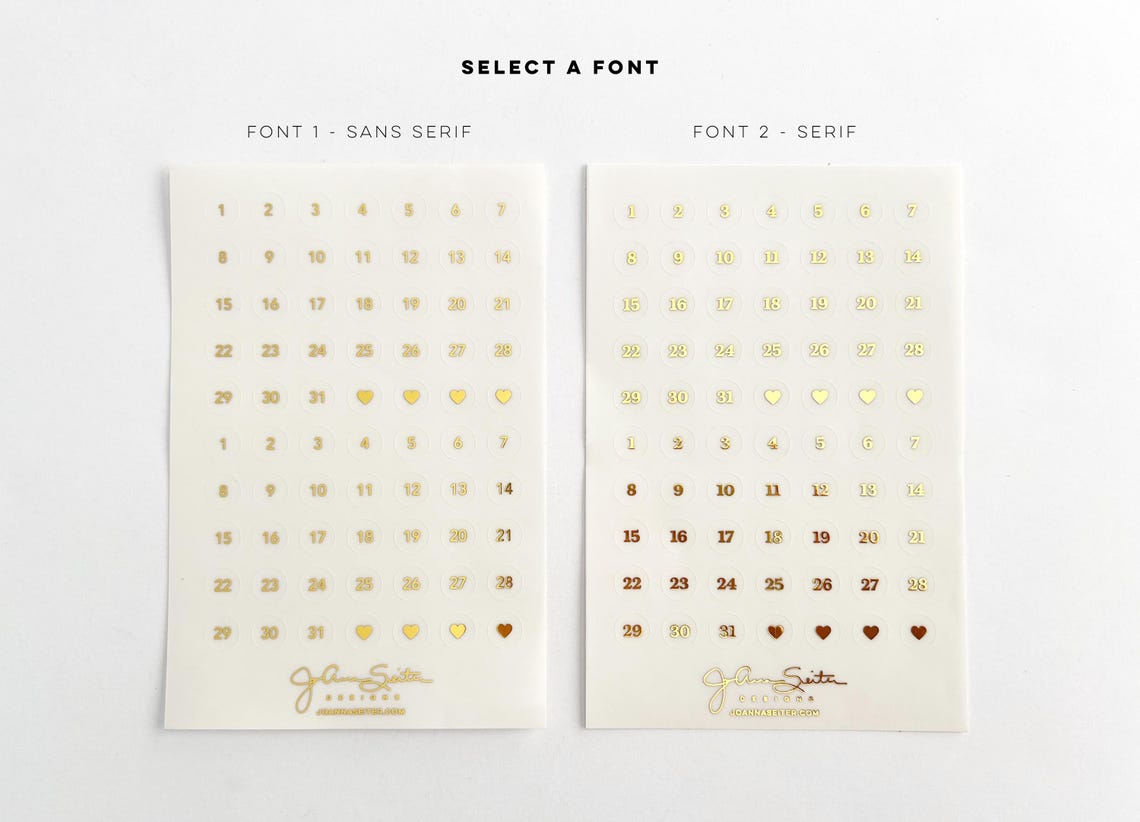 Foiled Date Dot Stickers for Planners and Journals - Etsy