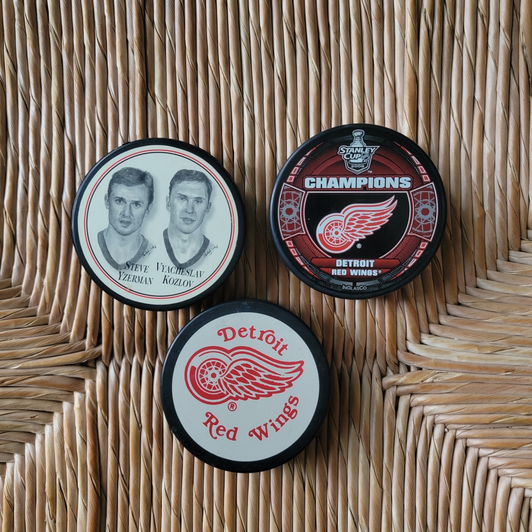 3 Detroit Red Wings Hockey Pucks - Etsy