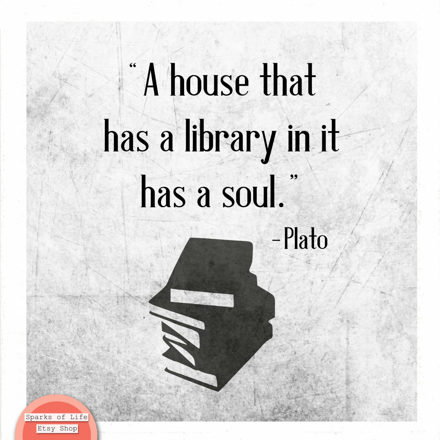 Gifts for book lover gift printable word art print digital | Etsy