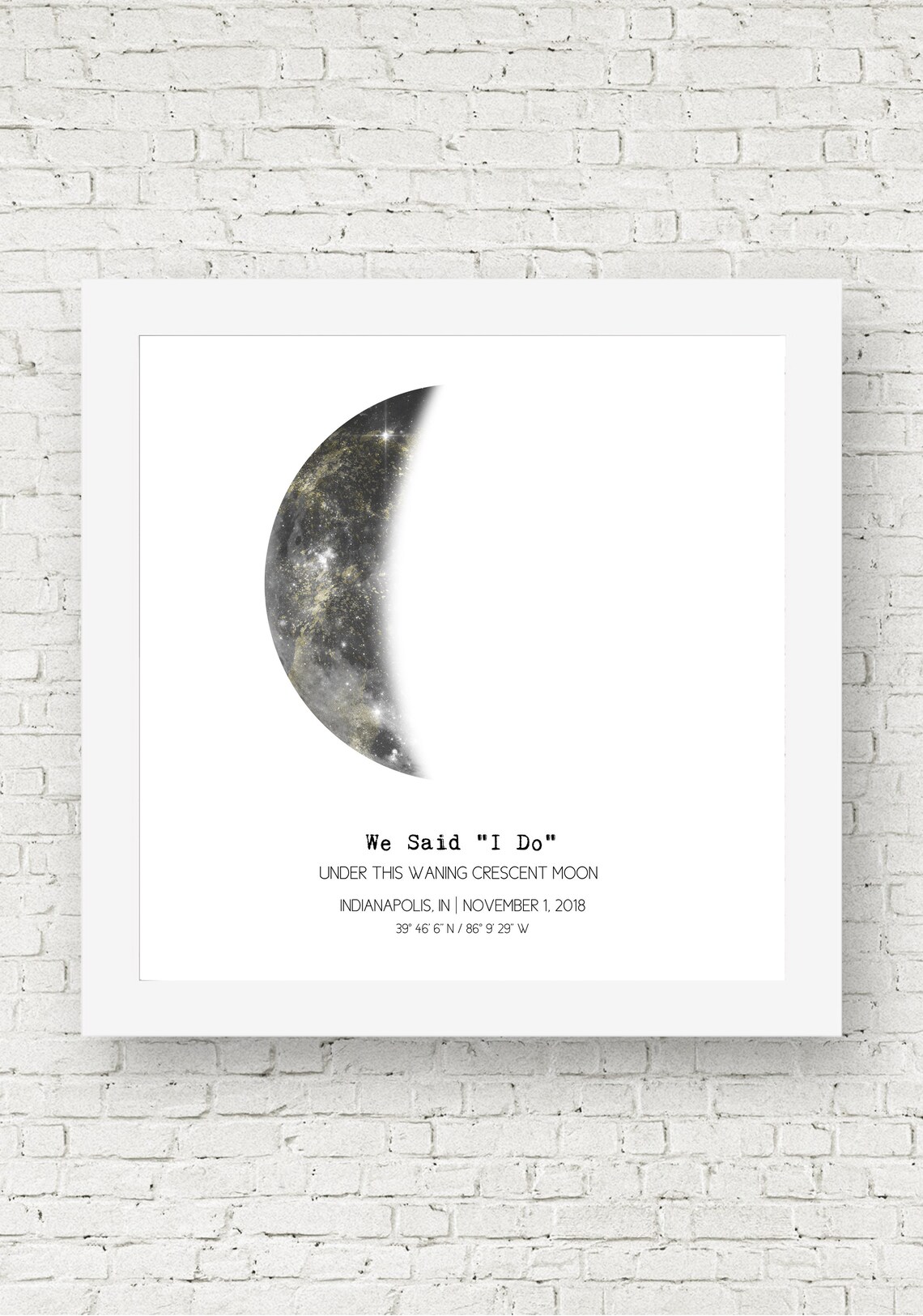 Personalized Moon Phase Print Personalized Anniversary Gift - Etsy