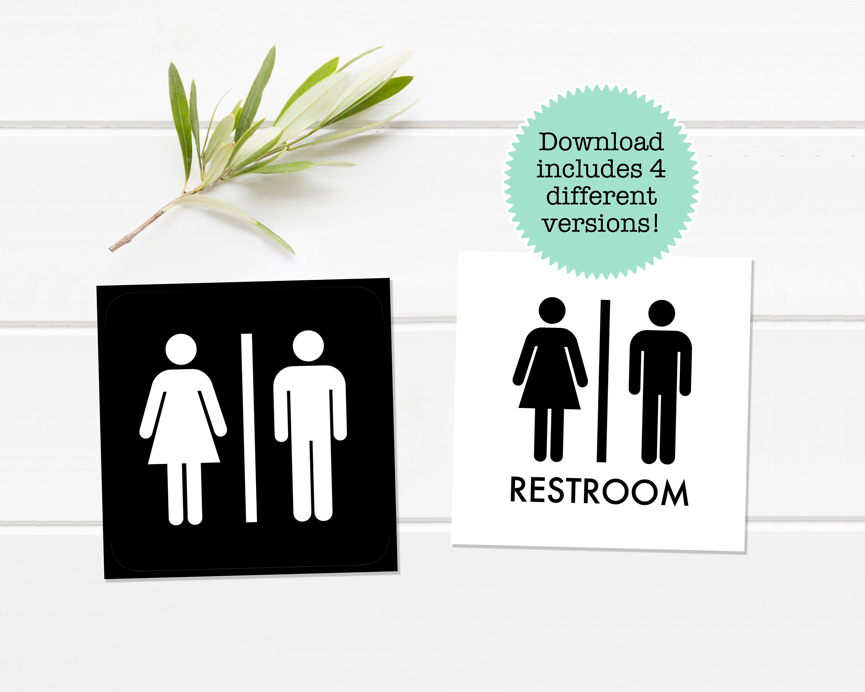 Mens Bathroom Signs Printable