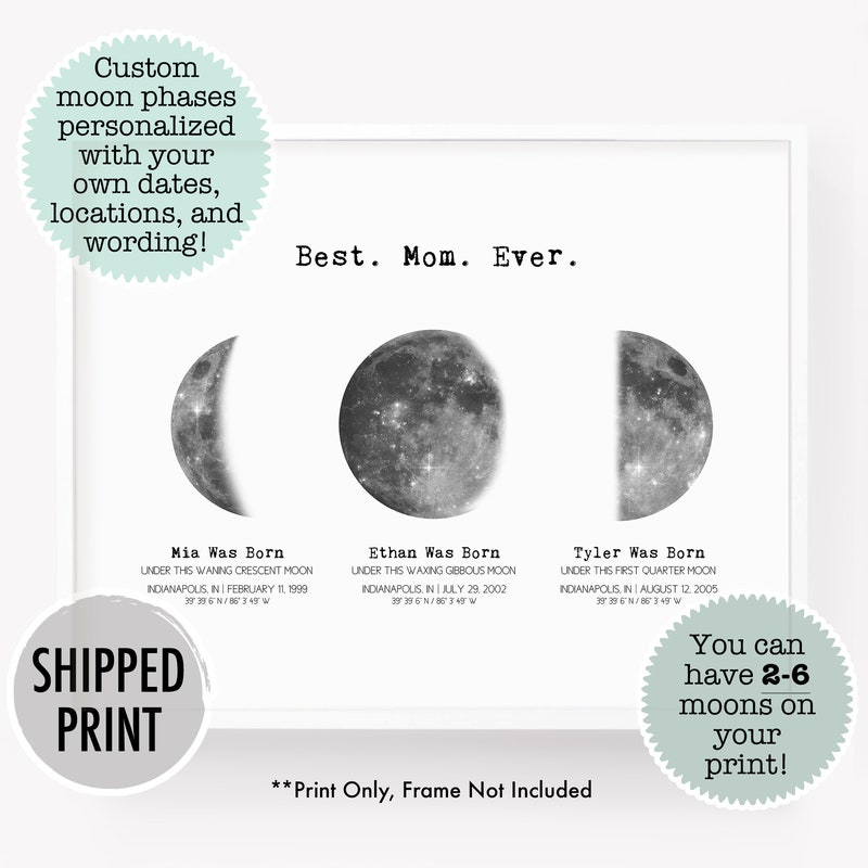 Moon Art Print - Etsy