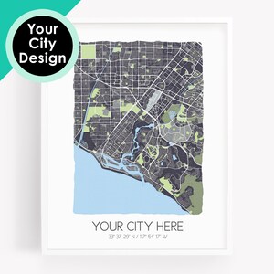 Custom Map Printable, Custom Watercolor Map Download, Personalized Map ...