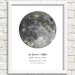 Custom Moon Print, Custom Anniversary Print, Personalized Moon Phase ...