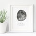 Custom Moon Print, Custom Anniversary Print, Personalized Moon Phase ...